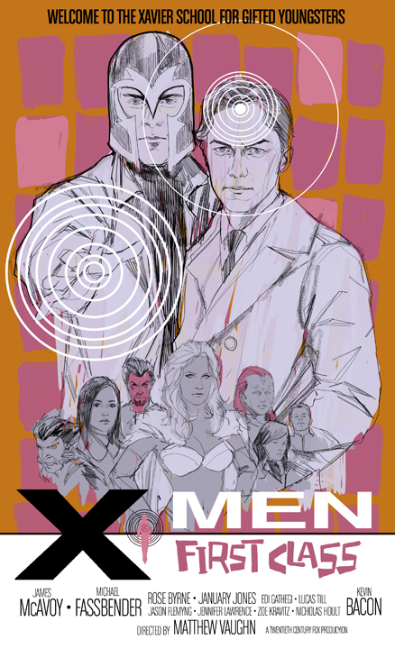 Phil Noto’s Unofficial X-MEN: FIRST CLASS Poster Absurdly Better Looking Than Official ...