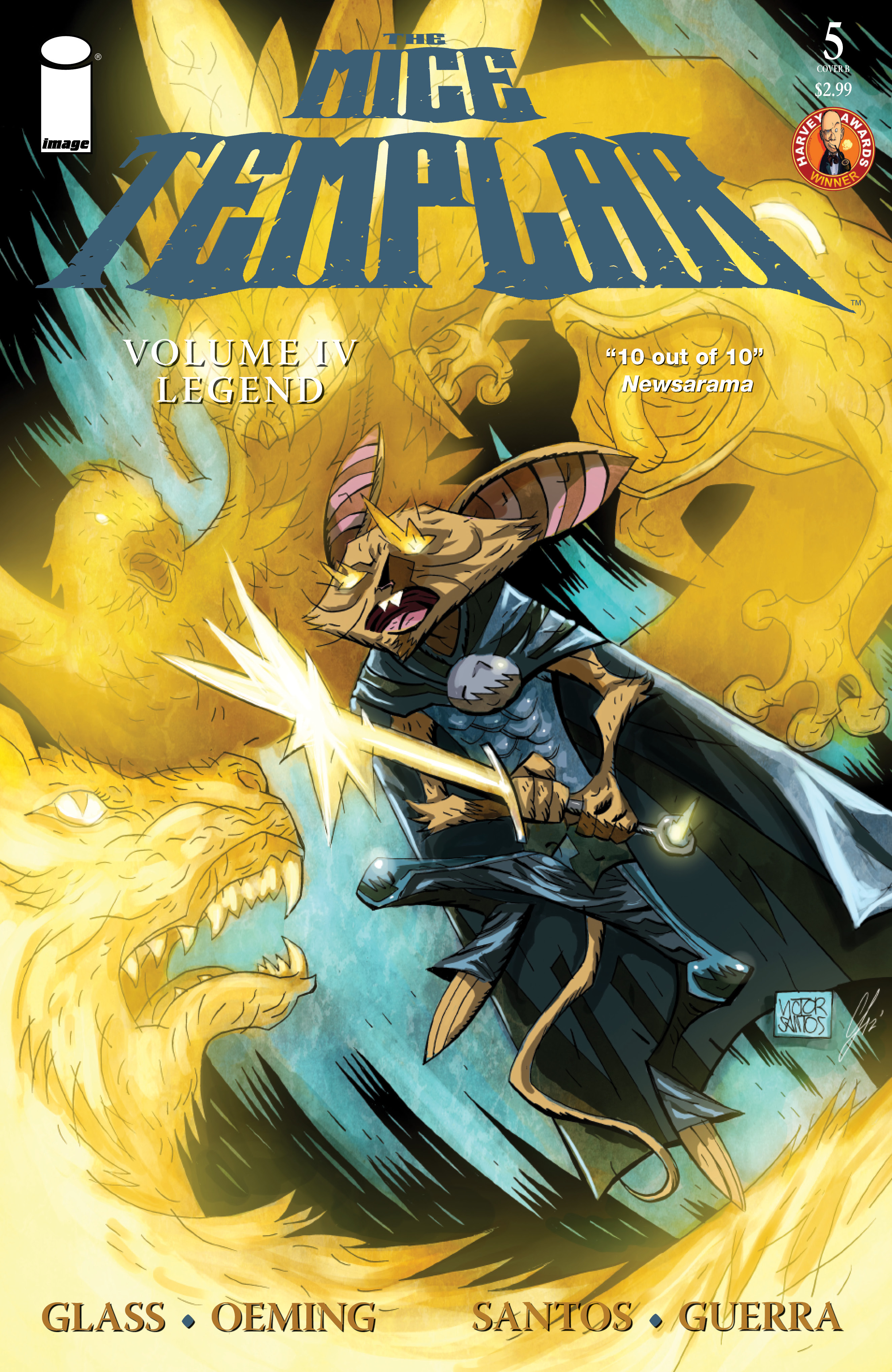 THE MICE TEMPLAR: VOL IV – LEGEND #5 (COVER B: SANTOS & FREE)